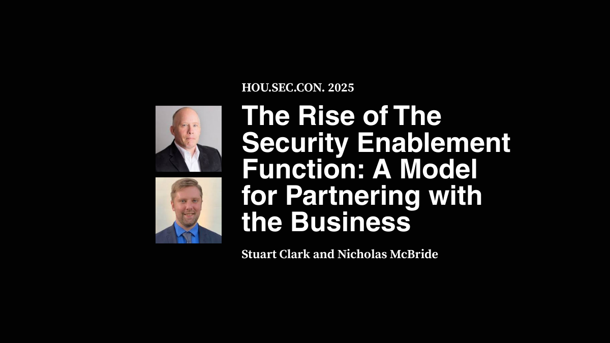 The Rise of The Security Enablement Function
